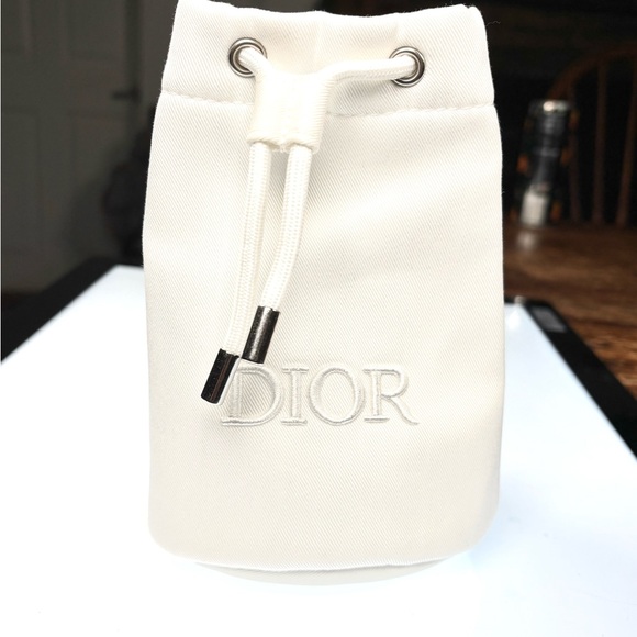 Dior | Bags | Dior Beauty White Fabric Draw String Pouch Bag | Poshmark